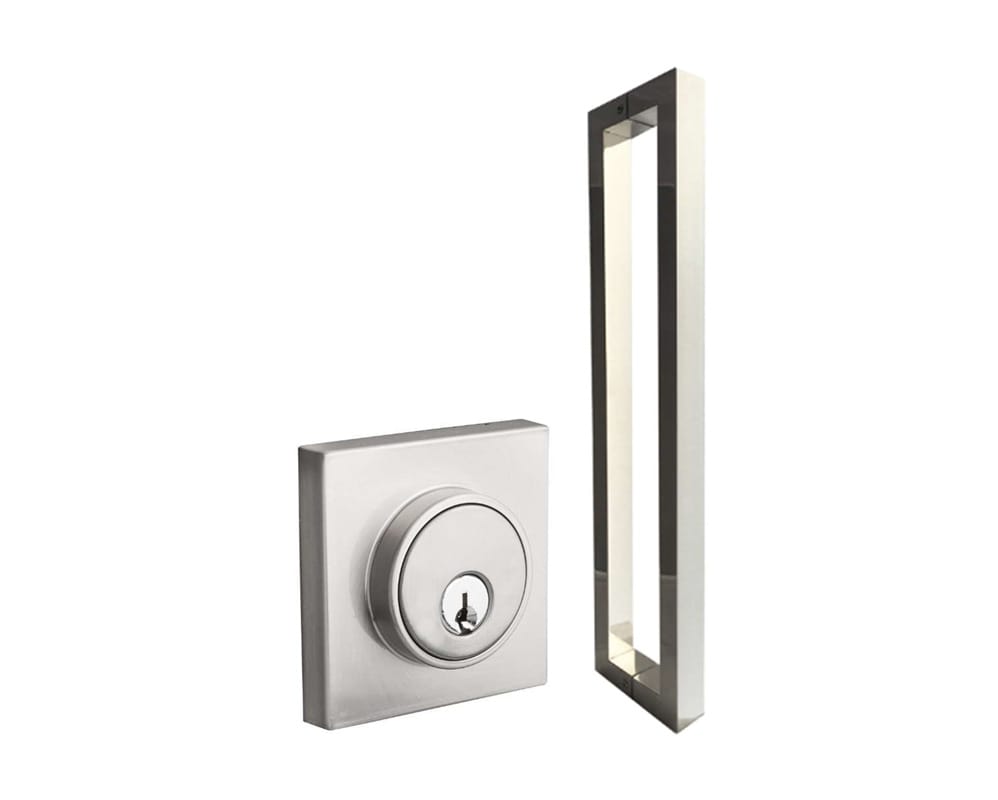 Square Deadlock with 600 Pull handle for Front door - InayaHomes